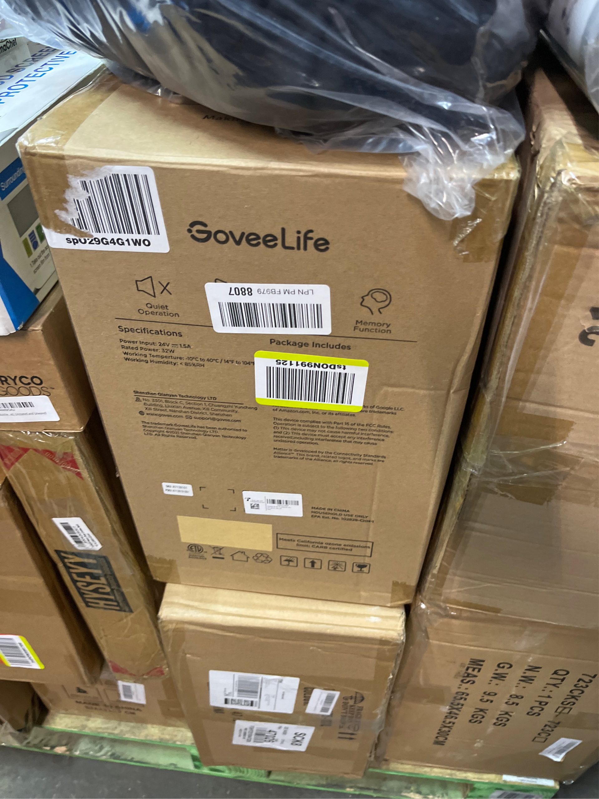 AUCT 16242 – $100 GoveeLife Air Purifiers for Home, Smart Air P ...