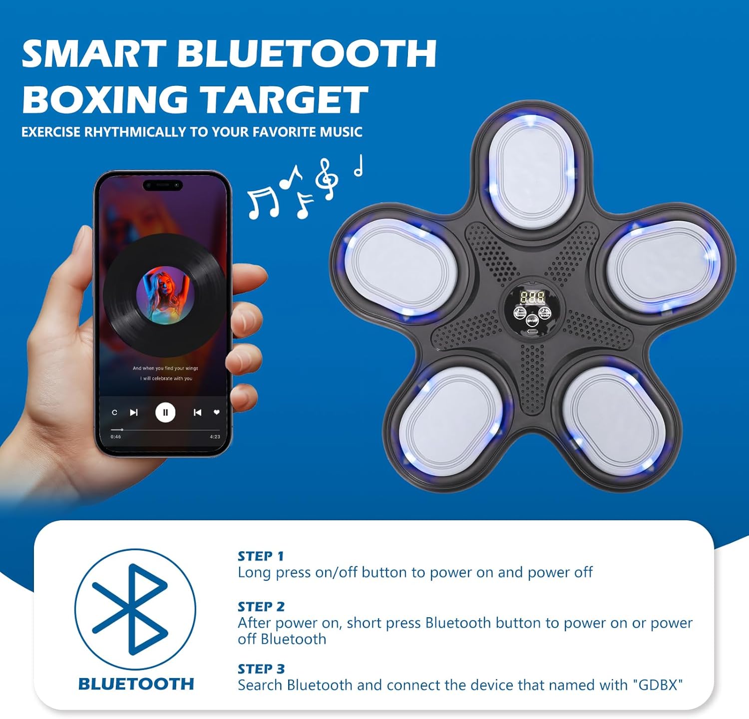 AUCT 16074 – Music Boxing Machine for Kids,Wall Mounted Smart B ...
