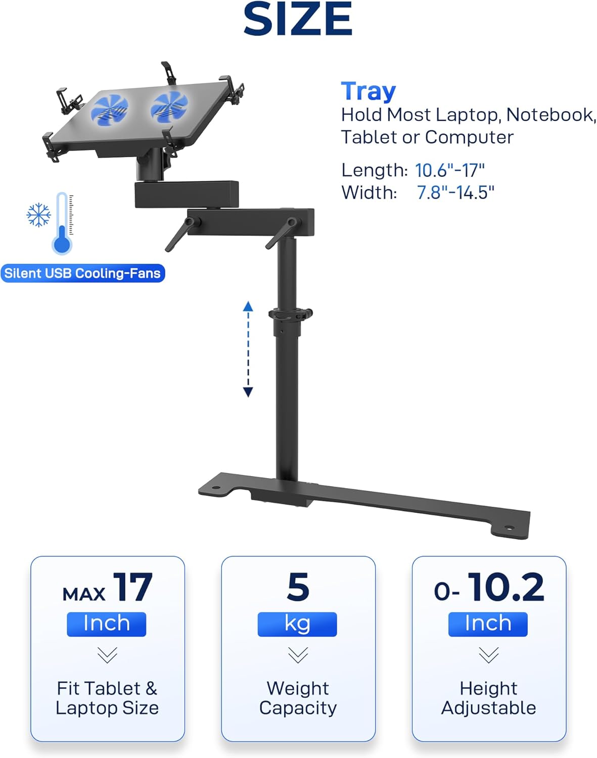 AUCT 15805 – $169 Universal Laptop Mount for 2019-2024 Chevy Si ...