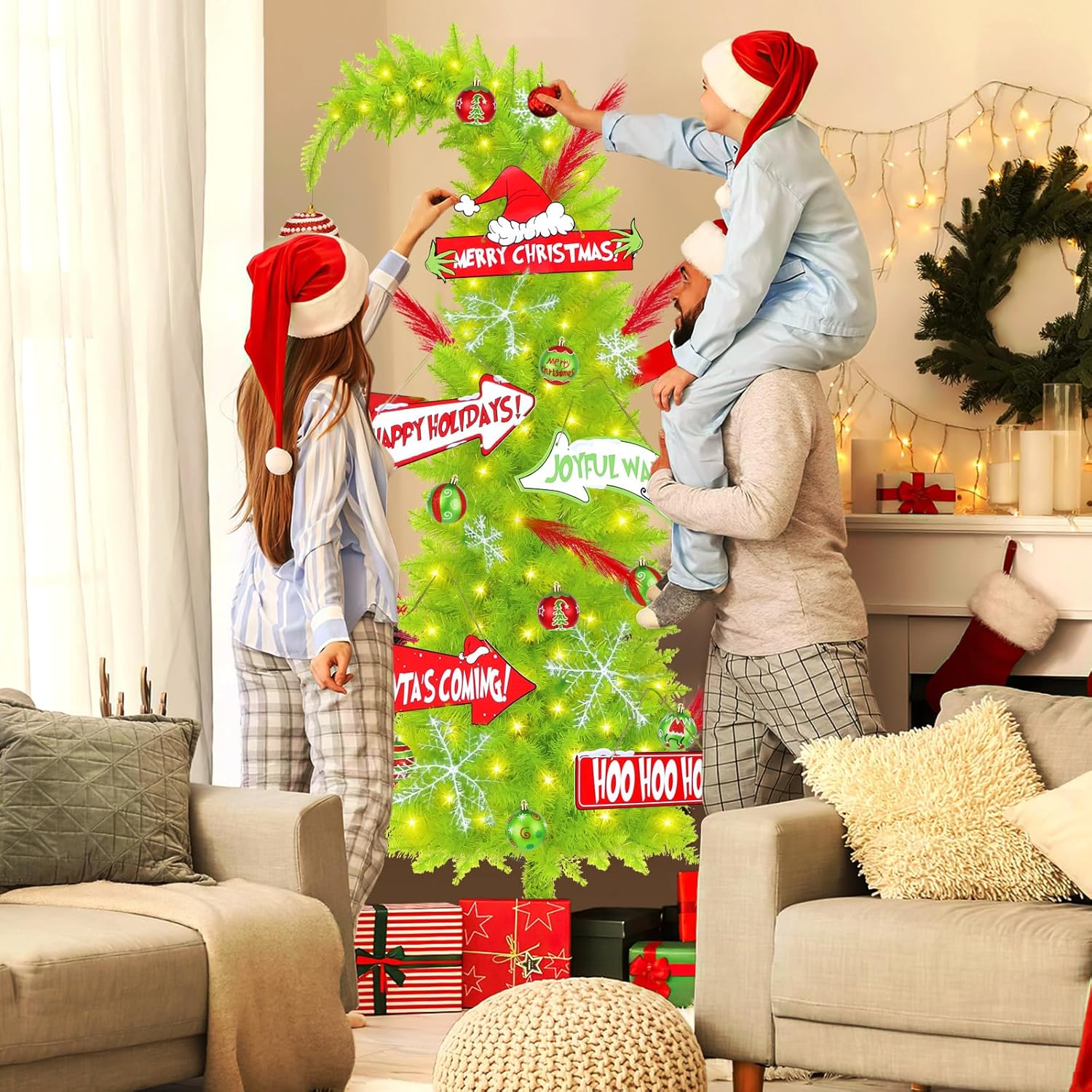 AUCT 722 – $69 Christmas Tree 6ft Artificial Lime Green Tree | Savannah ...