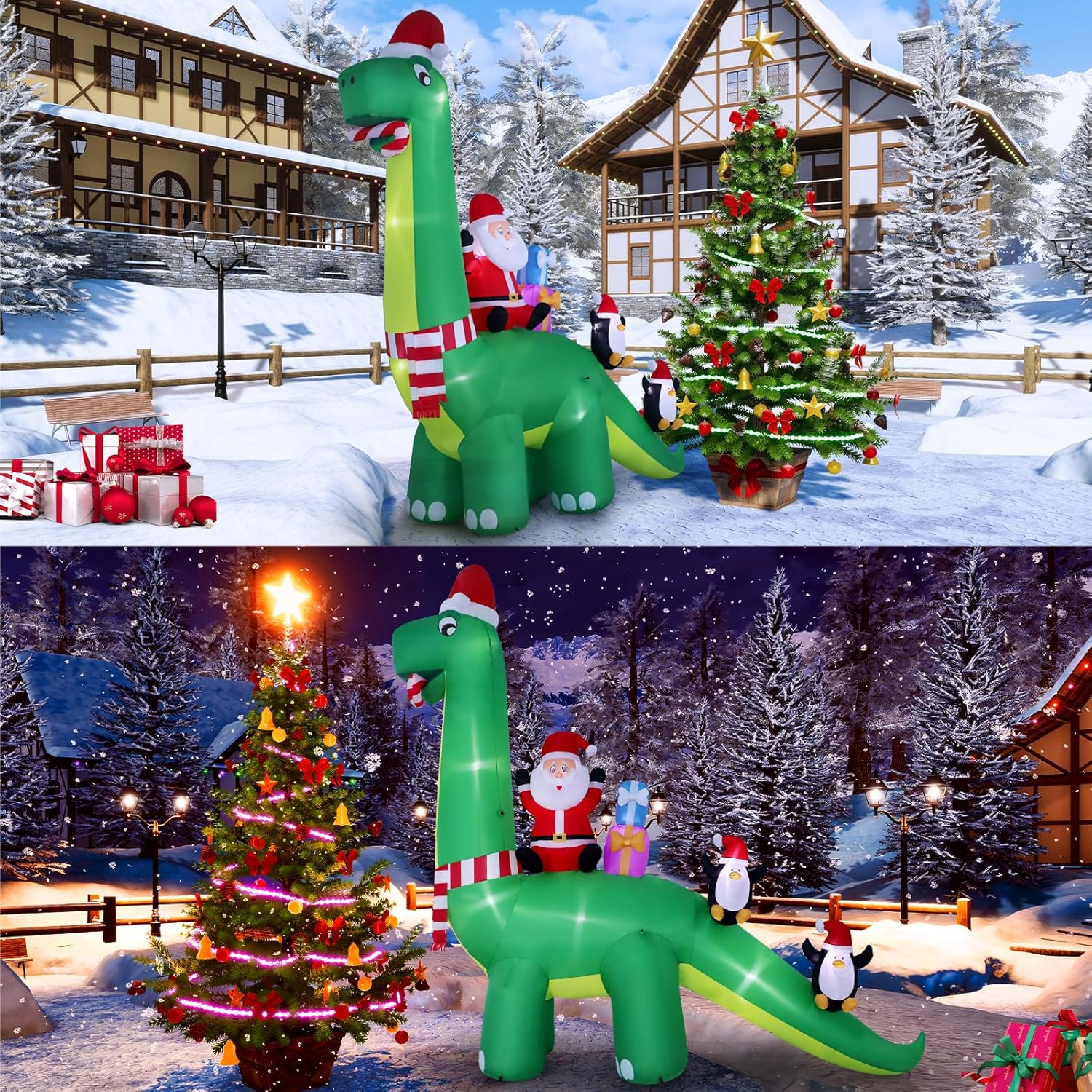 AUCT 1032 – $110 Christmas Inflatables Outdoor Decorations, In ...