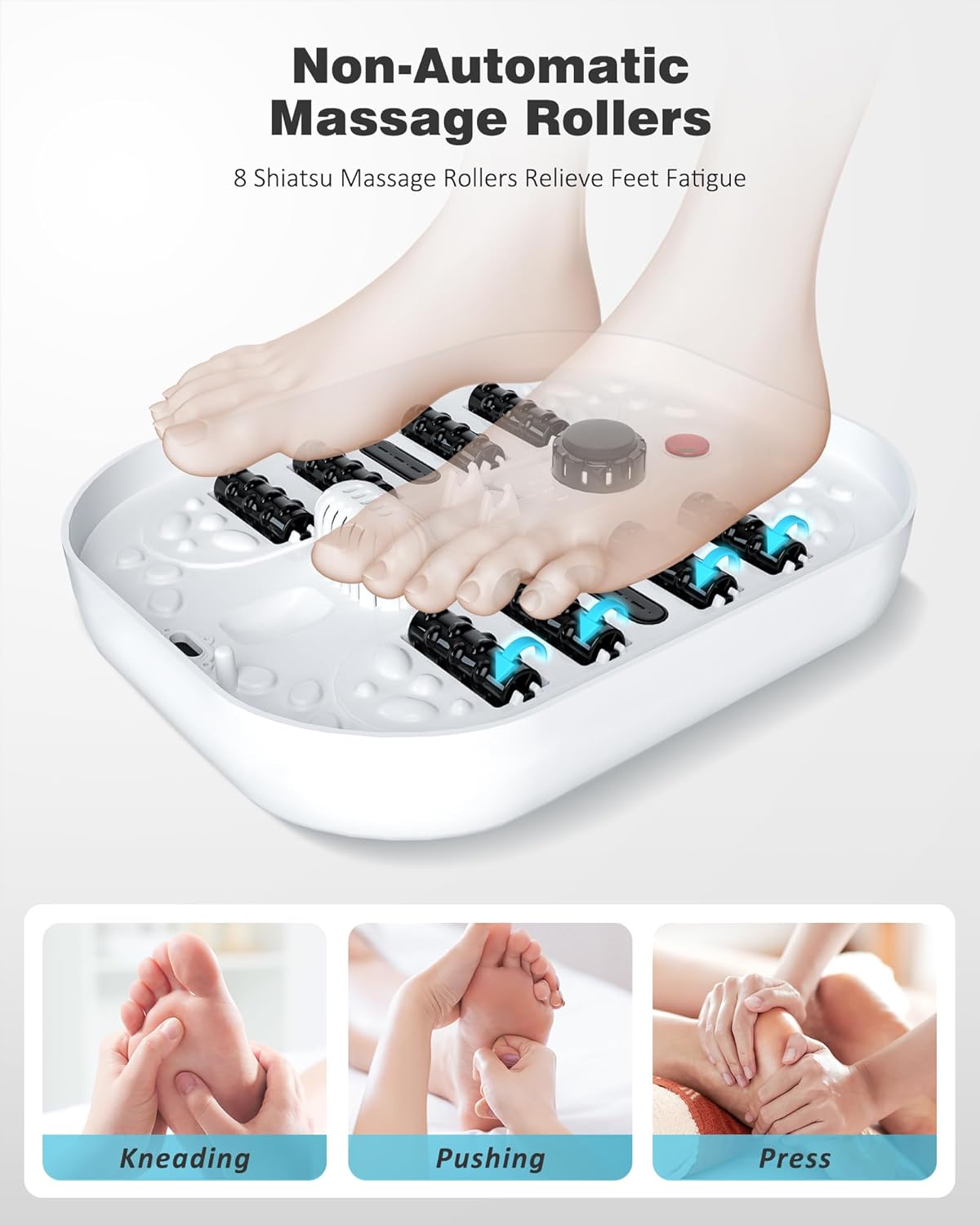 AUCT 16430 – Collapsible Foot Spa with Heat, Bubble, Red Light ...