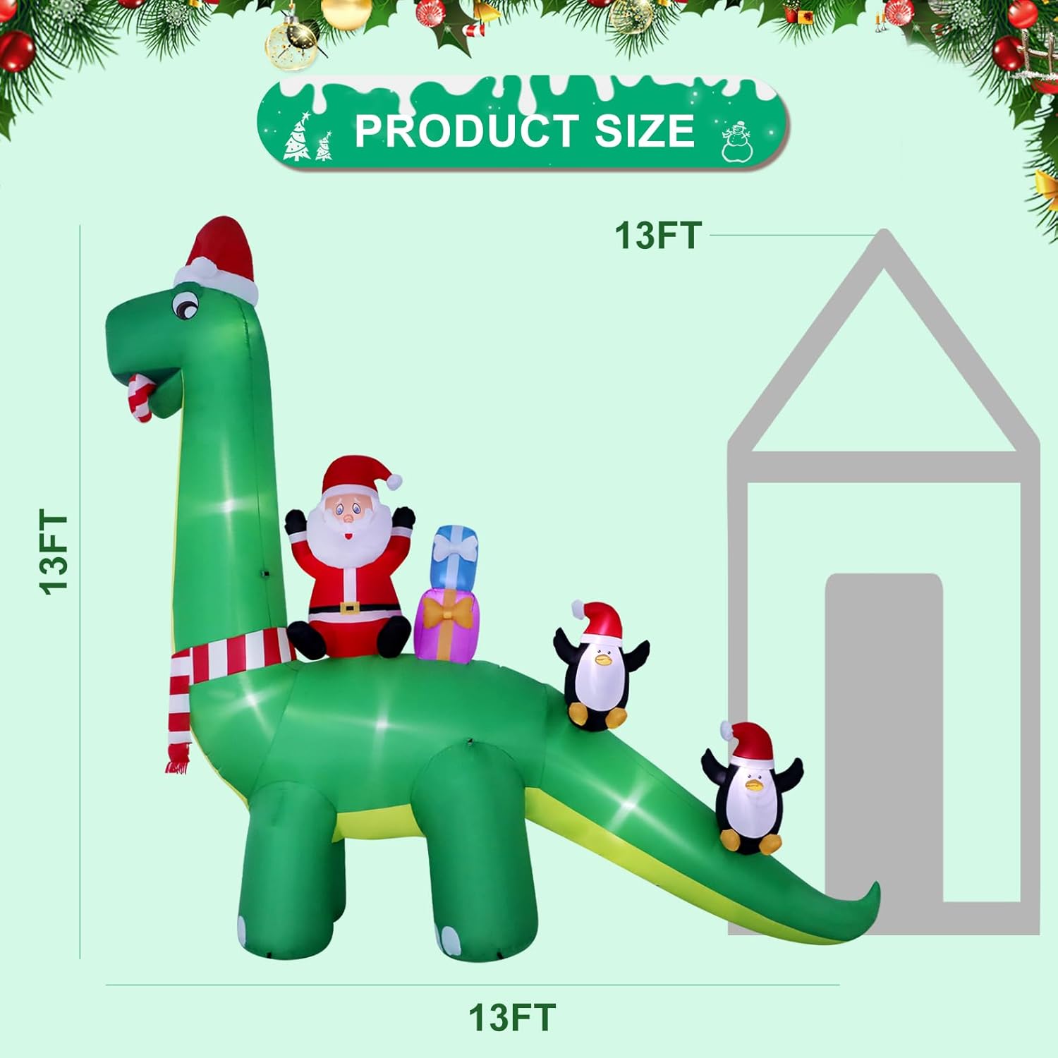 AUCT 1032 – $110 Christmas Inflatables Outdoor Decorations, In ...