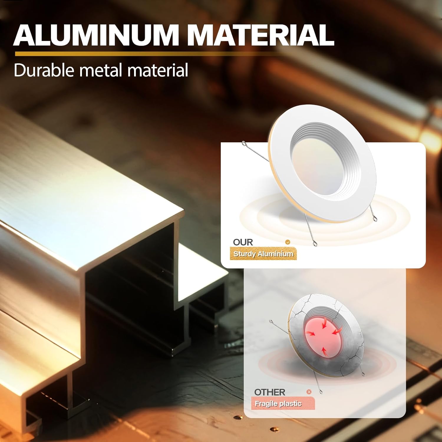 AUCT 877 – $150 24 Pack 5/6 Inch LED Can Lights with Night Li ...