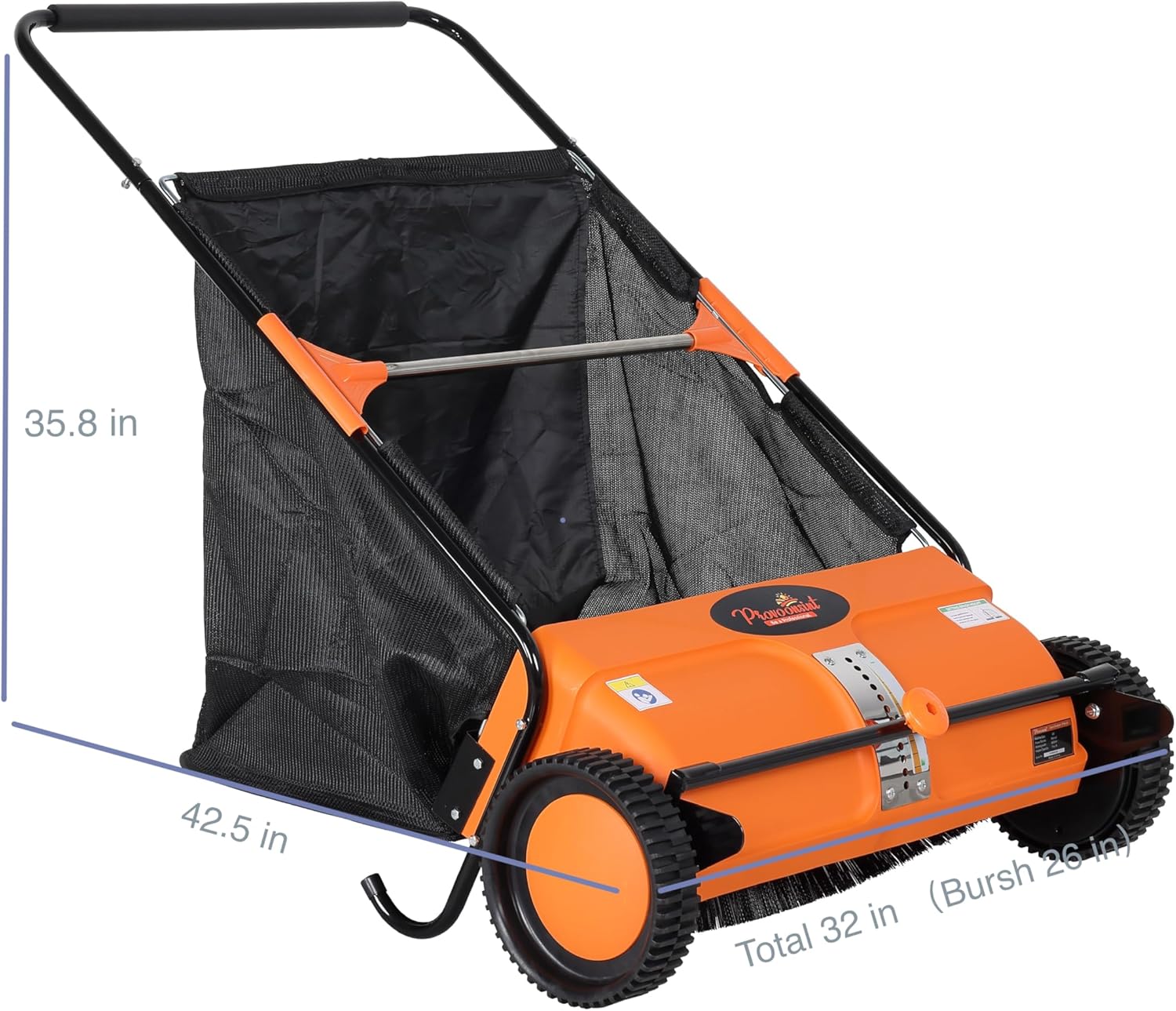 AUCT 685 – $166 26 inch Lawn Sweeper, Walk Behind, dust Prove ...