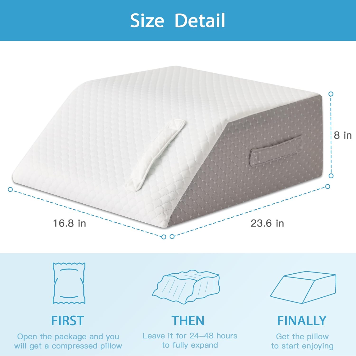 AUCT 13756 – MEGCXIT Leg Pillow Elevation Blood Circulation, Leg Wedge ...